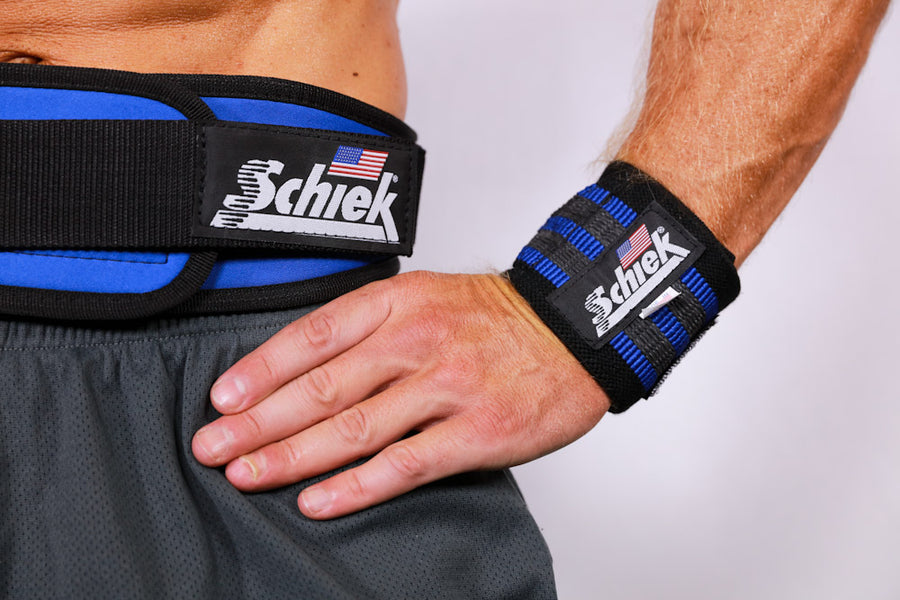Schiek Blue Line Weightlifting Wrist Wraps | USPA Approved Gear ...